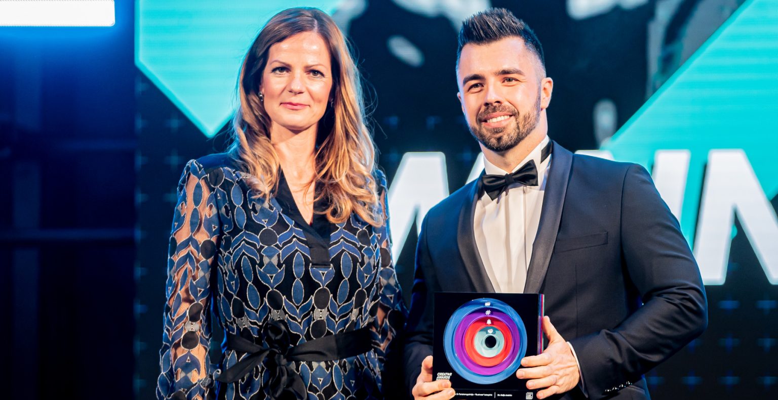 Dr. Kulja András az Év tartalomgyártója a Creator Awards 2023-on